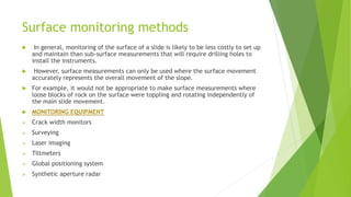 On Slope Monitoring Methods | PPTX
