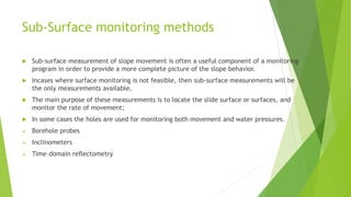 On Slope Monitoring Methods | PPTX