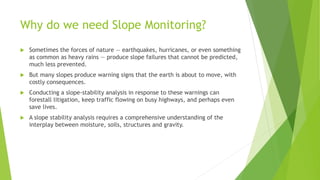 On Slope Monitoring Methods | PPTX
