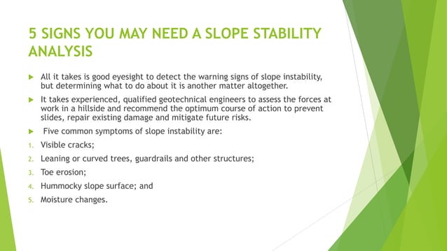 On Slope Monitoring Methods | PPTX