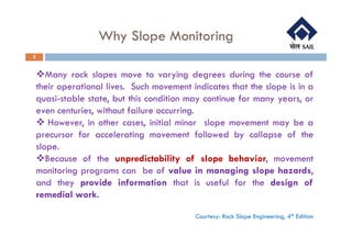 Slope monitoring & instrumentation | PDF