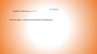 HOW TO CALCULATE SLOPE OF A LINE | PPT