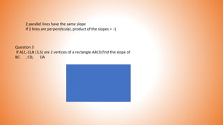 SLOPE OF A LINE (COORDINATE GEOMETRY) | PPTX