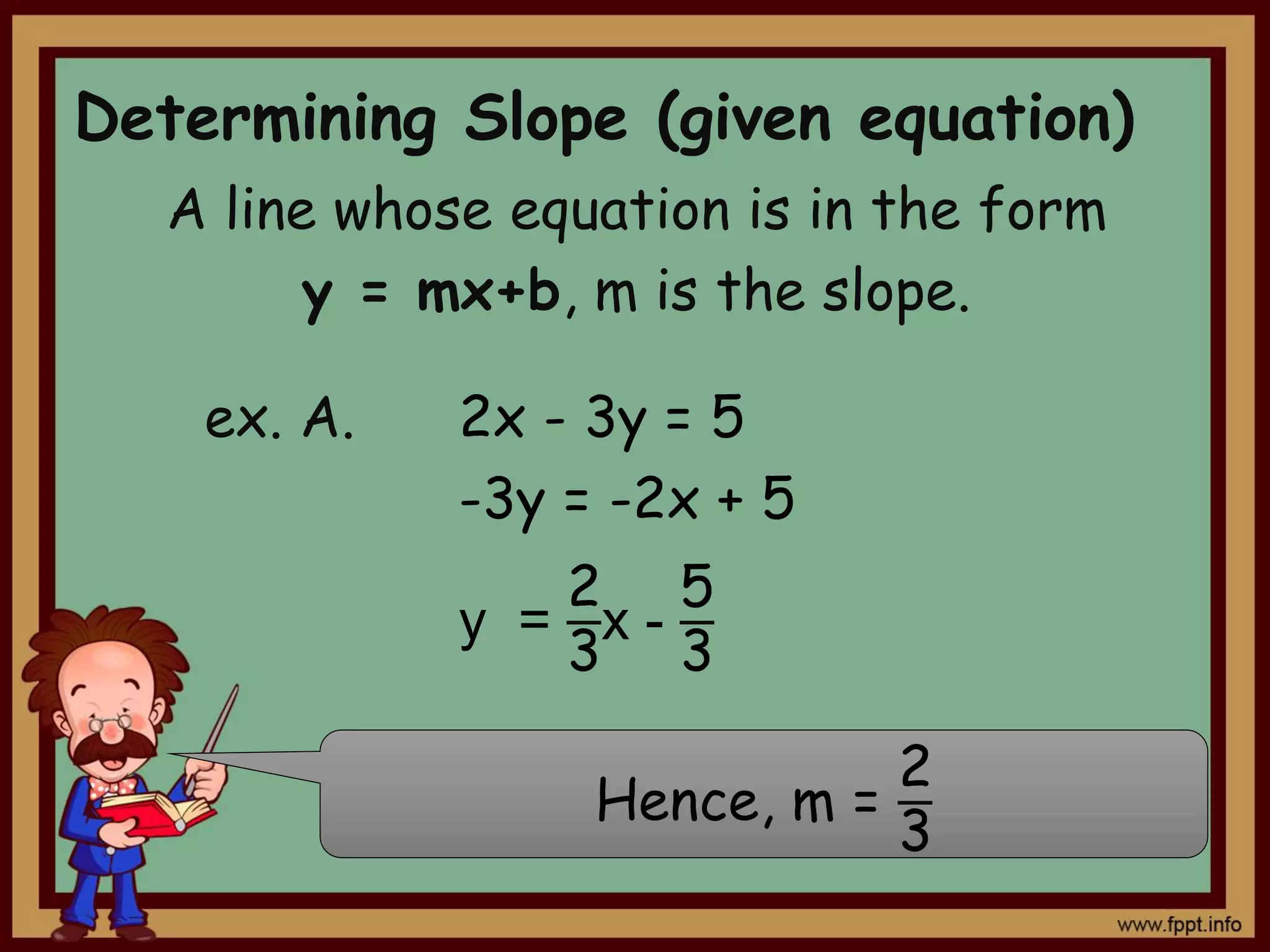 Slope of a line | PDF