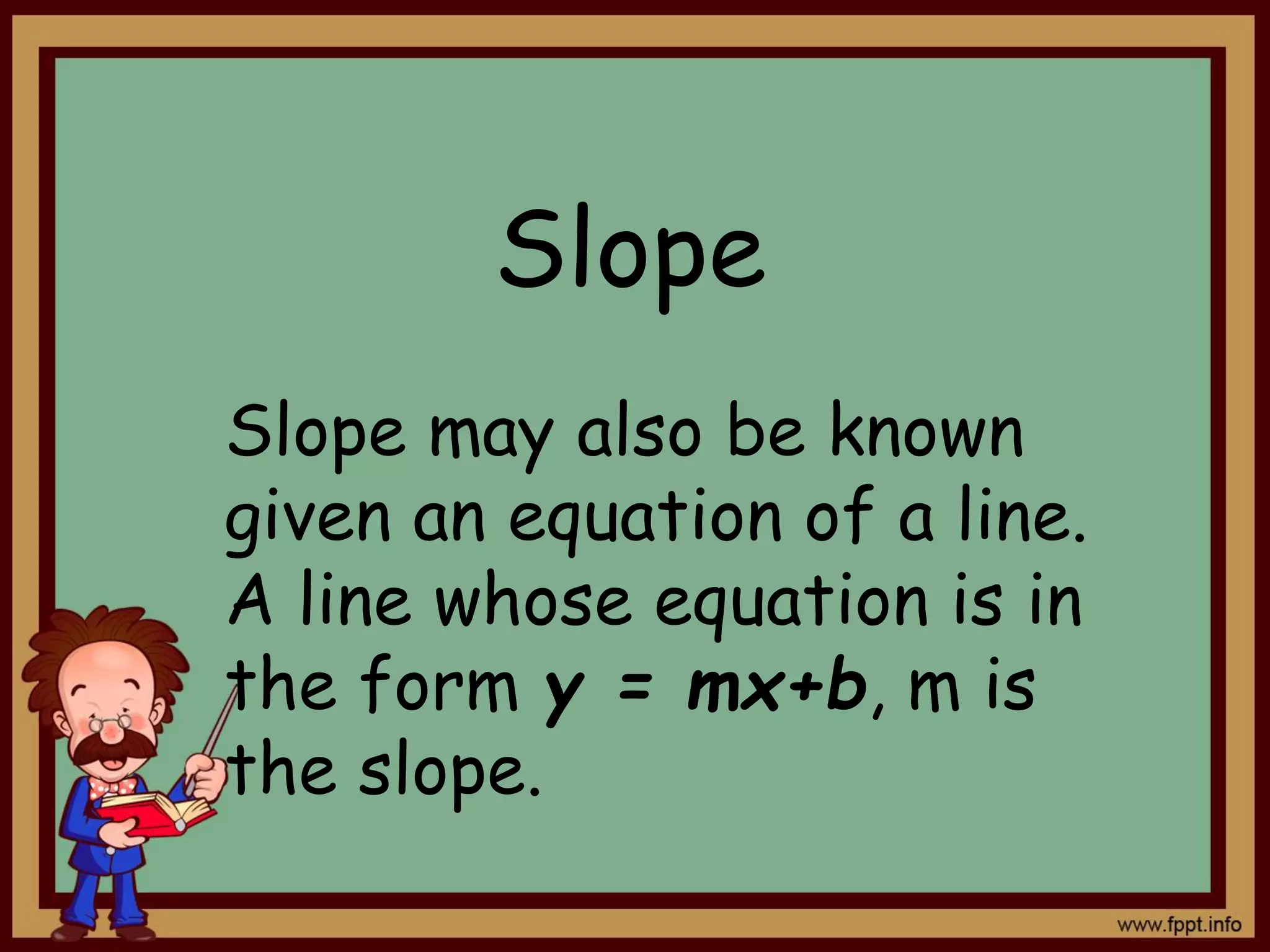 Slope of a line | PDF