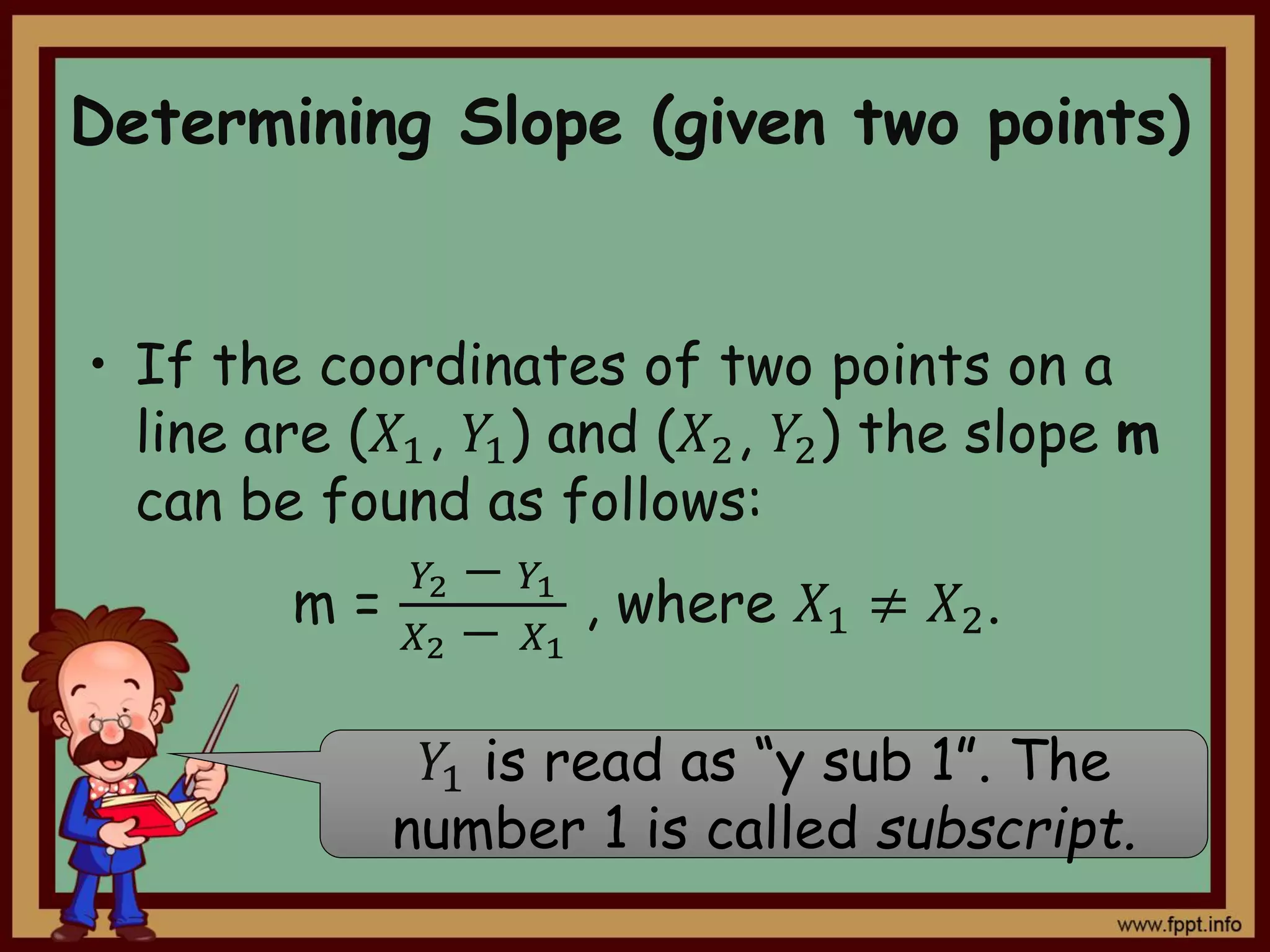 Slope of a line | PDF