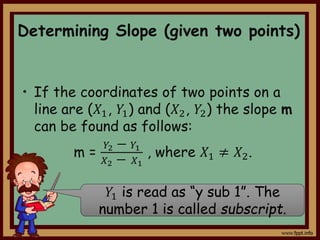 Slope of a line | PDF