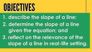 Illustrating the slope of a line Math 8.pptx