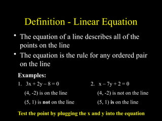 slope of a line formula with examples powerpoint presentation | PPTX