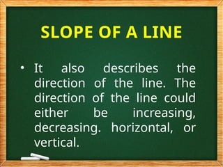 SLOPE OF A LINE- Formula and Examples.pptx