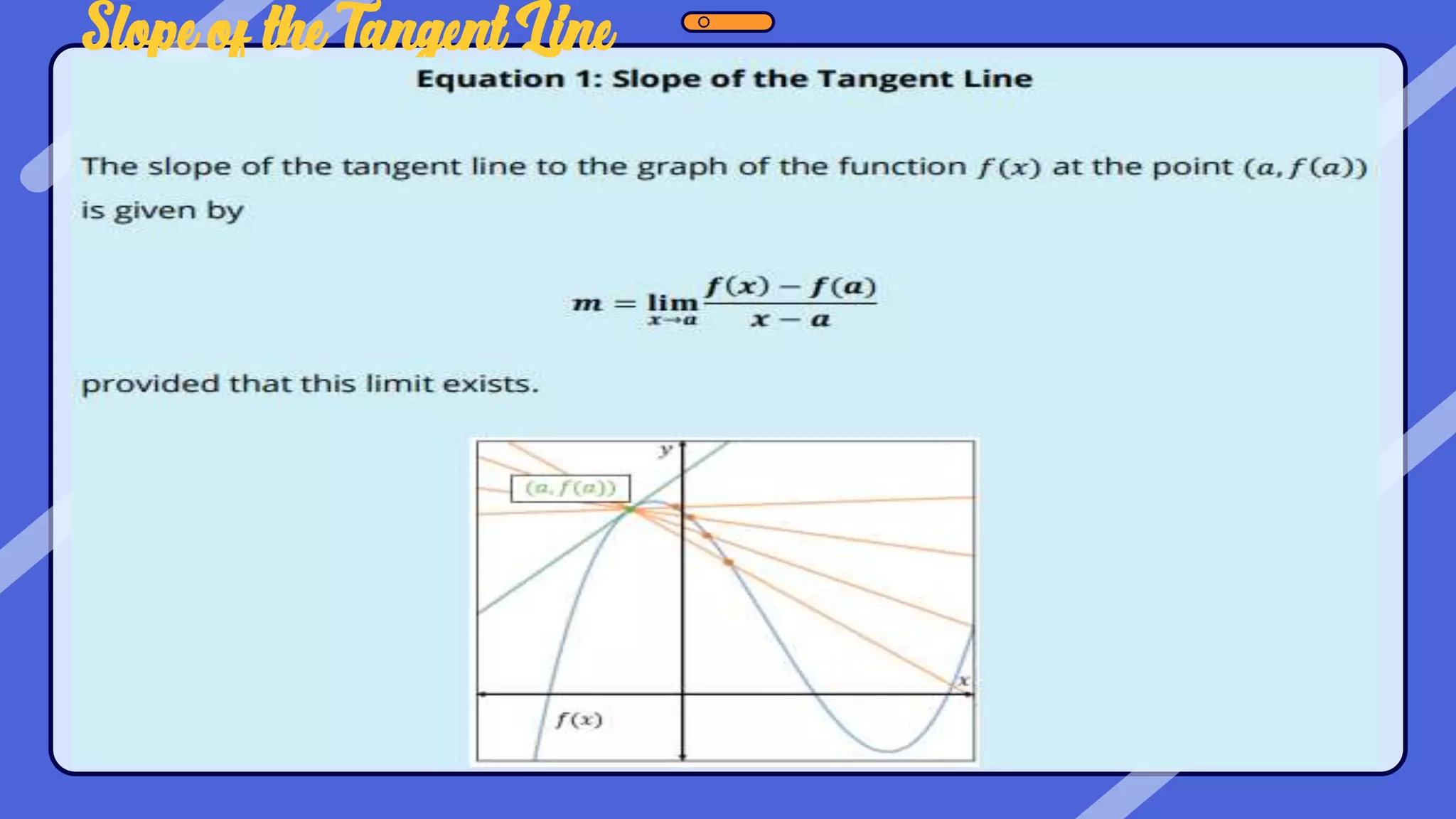Slope of the Tangent Line.pptx
