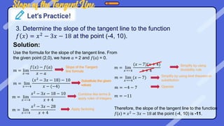 Slope of the Tangent Line.pptx