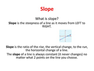 Slope power point grade 8 | PPTX