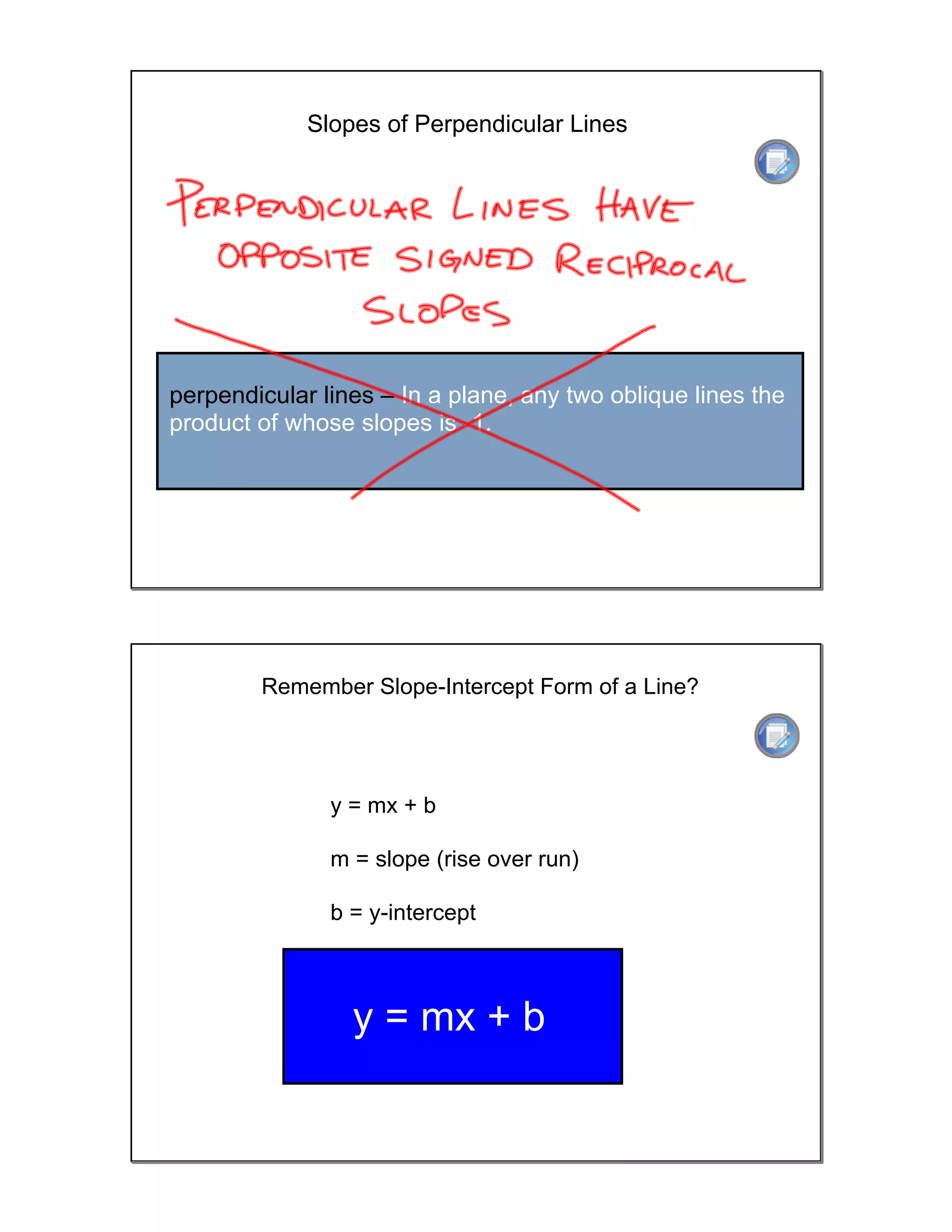 Slopes of perpendicular lines | PDF | Geology | Science