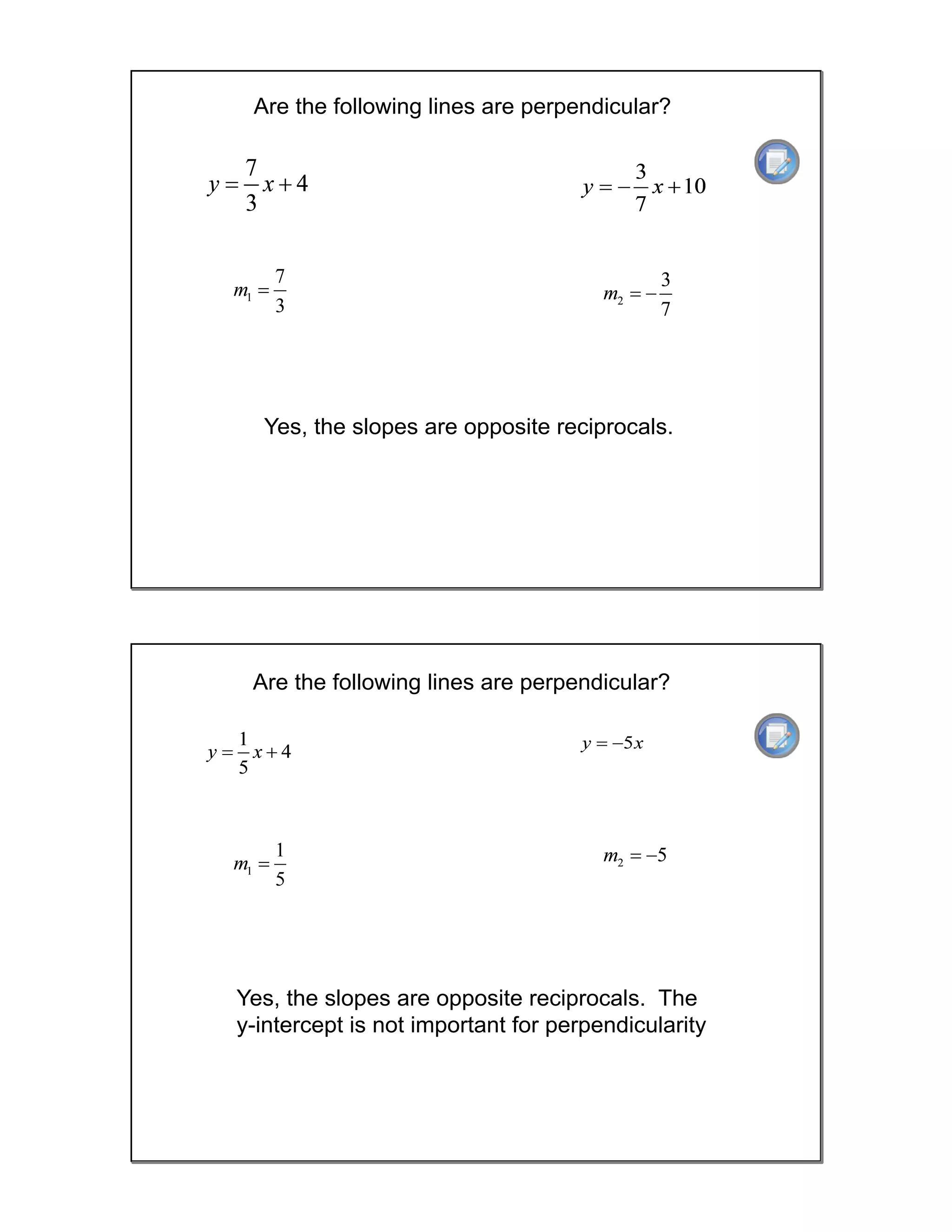 Slopes of perpendicular lines | PDF | Geology | Science