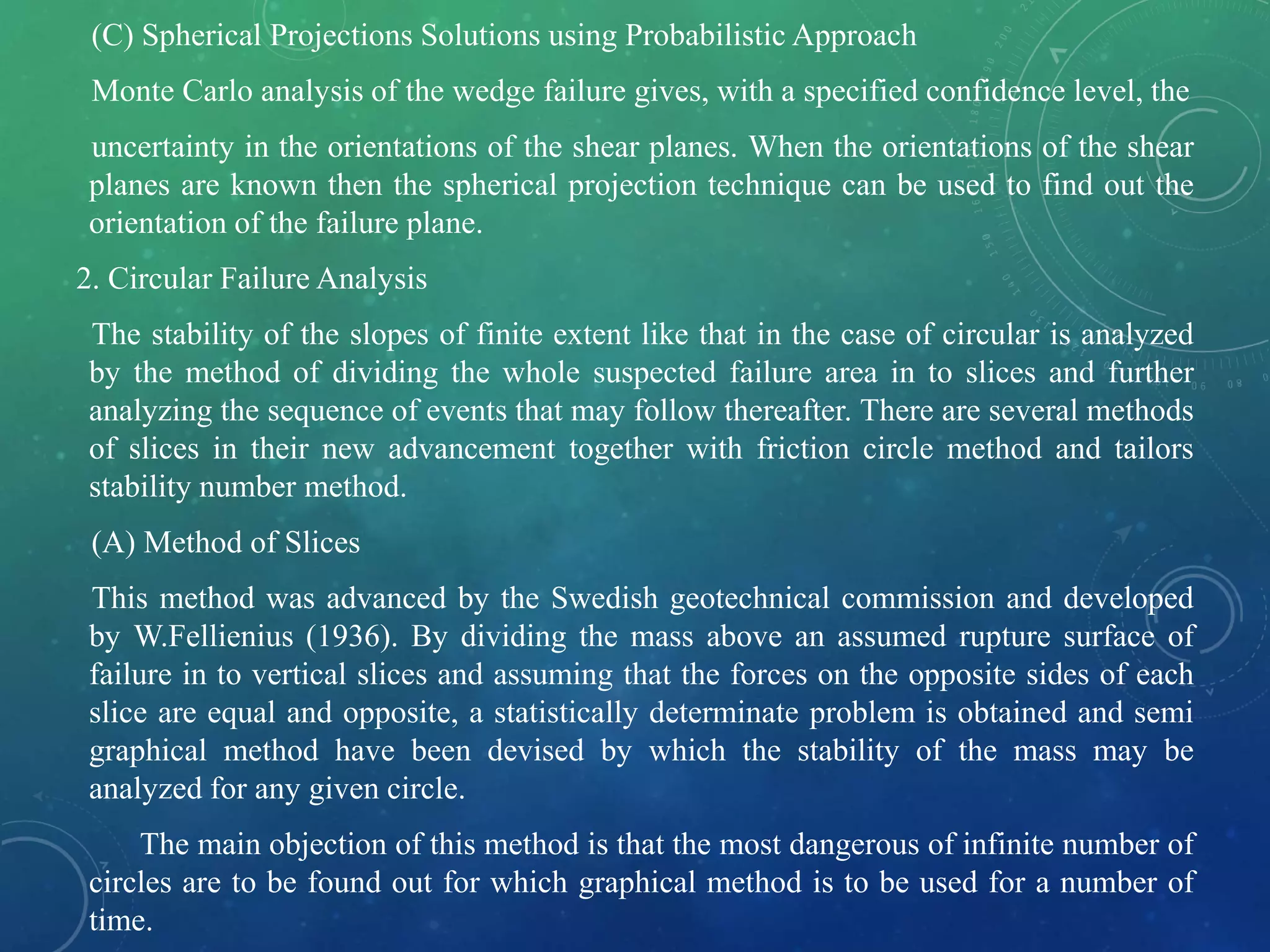 Slope stabilitty analysis | PPTX
