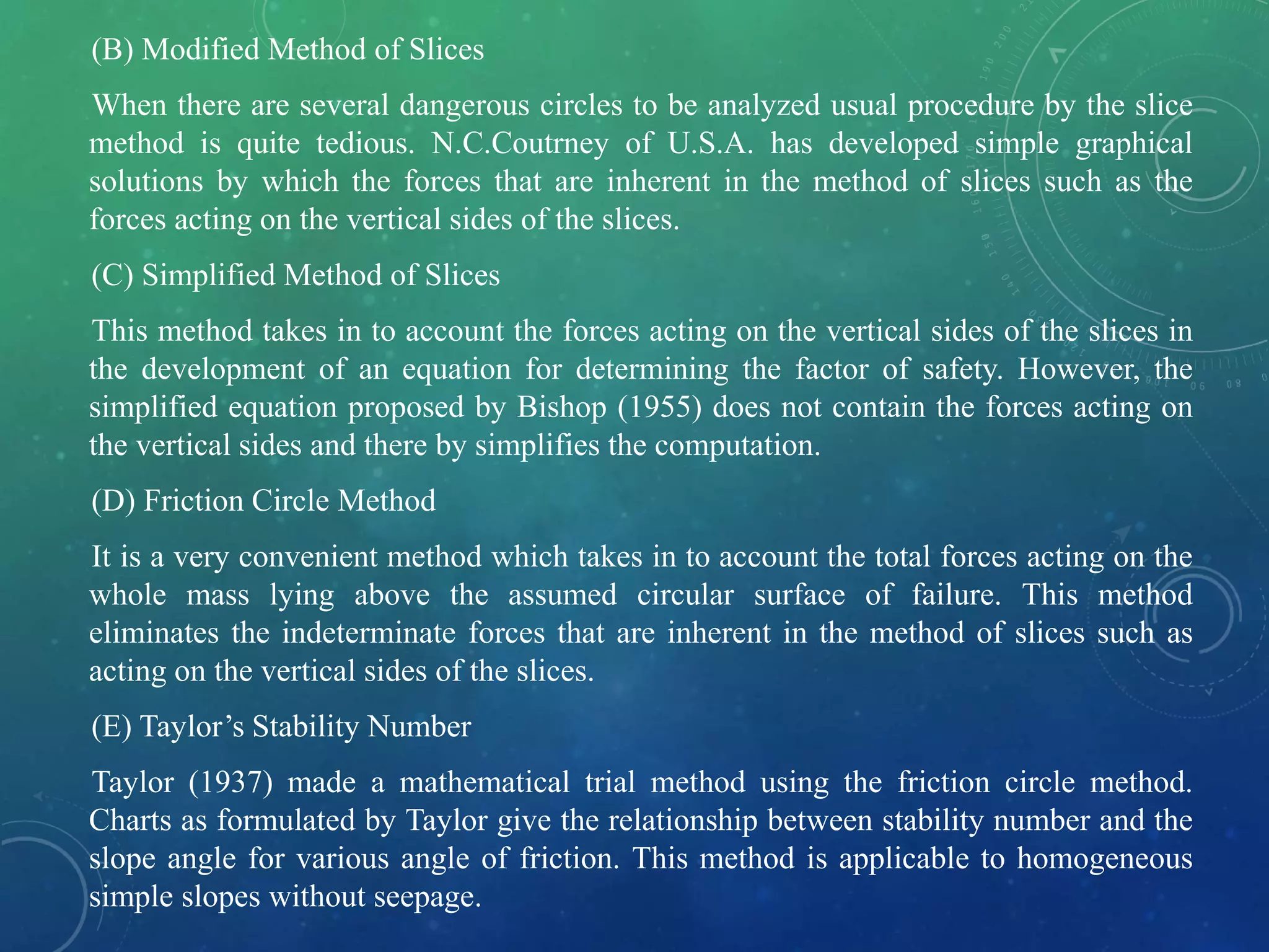 Slope stabilitty analysis | PPTX