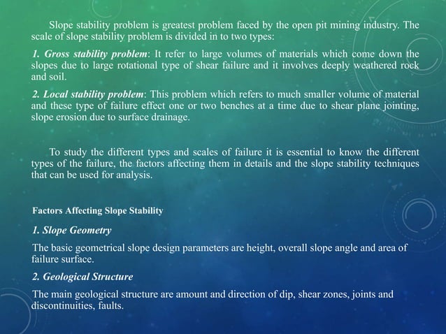 Slope stabilitty analysis | PPTX