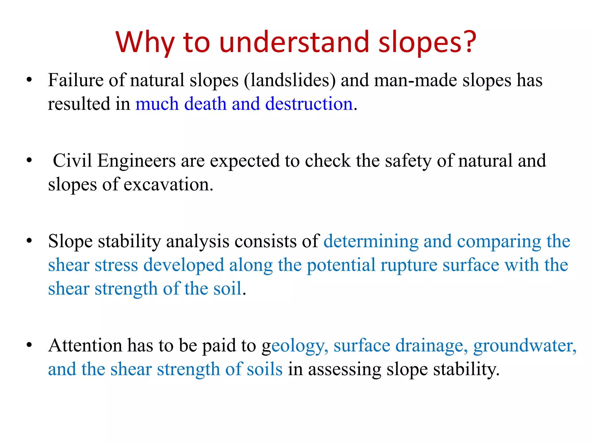 Slope stability | PPTX