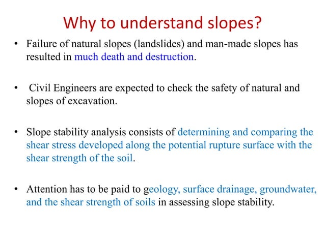 Slope stability | PPTX
