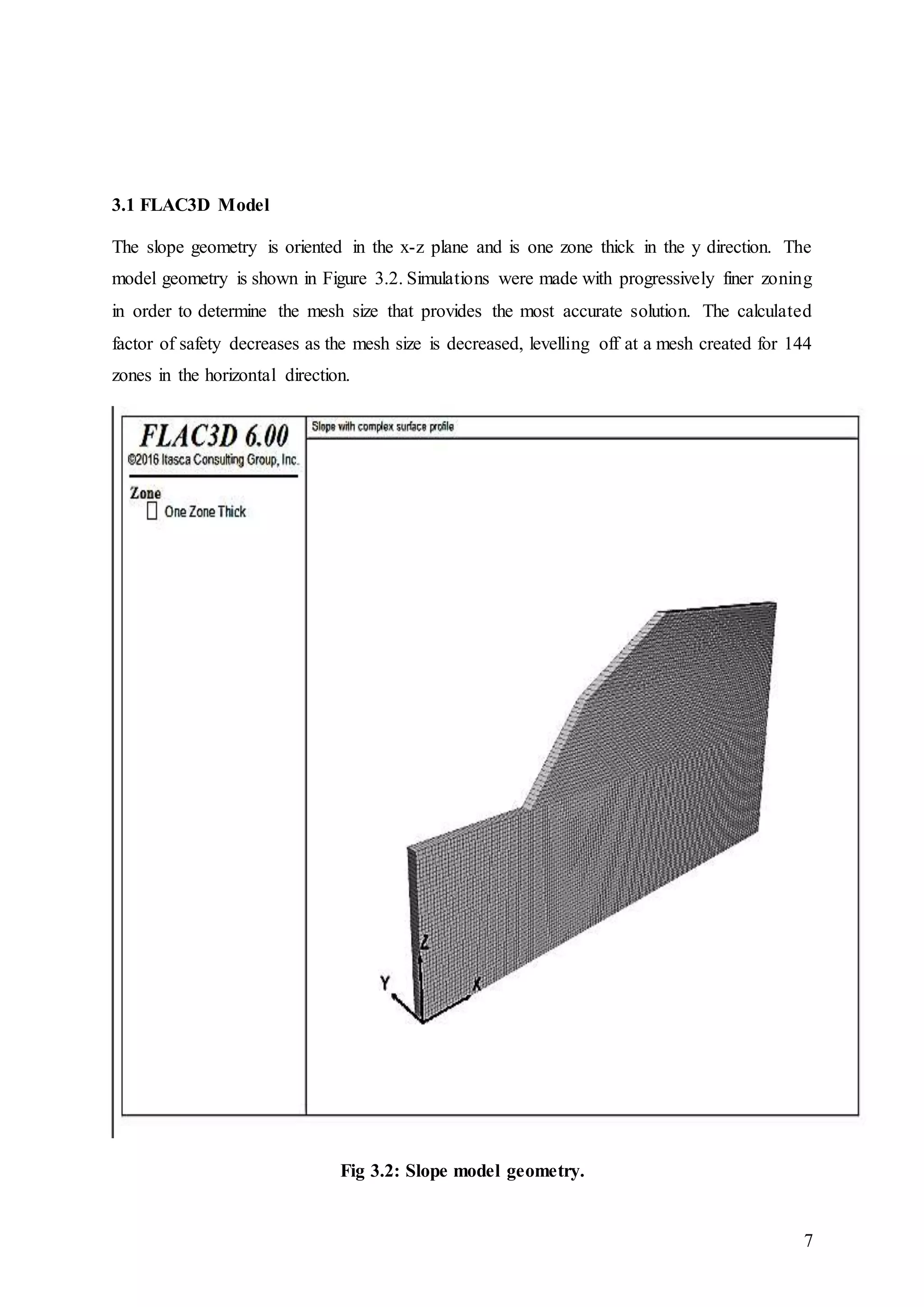 Slope stability analysis using flac 3D | DOCX