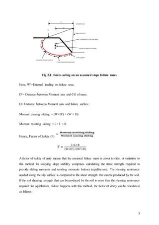 Slope stability analysis using flac 3D | DOCX