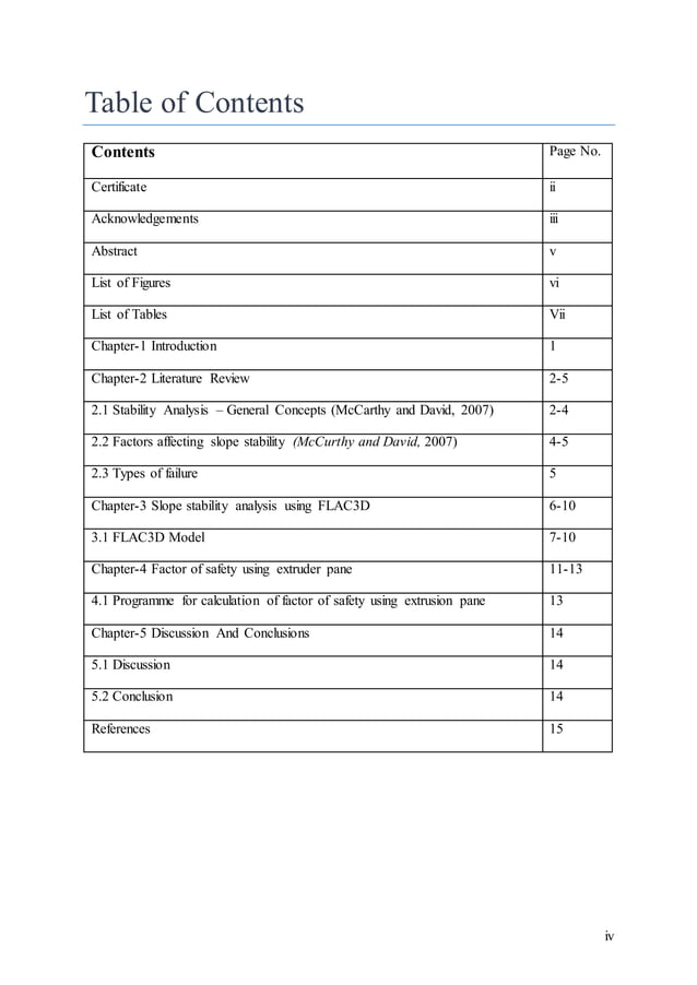 Slope stability analysis using flac 3D | DOCX