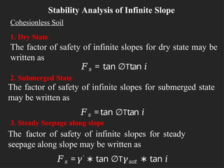 Slope Stability general for all kind of slopes | PPTX