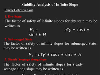 Slope Stability general for all kind of slopes | PPTX