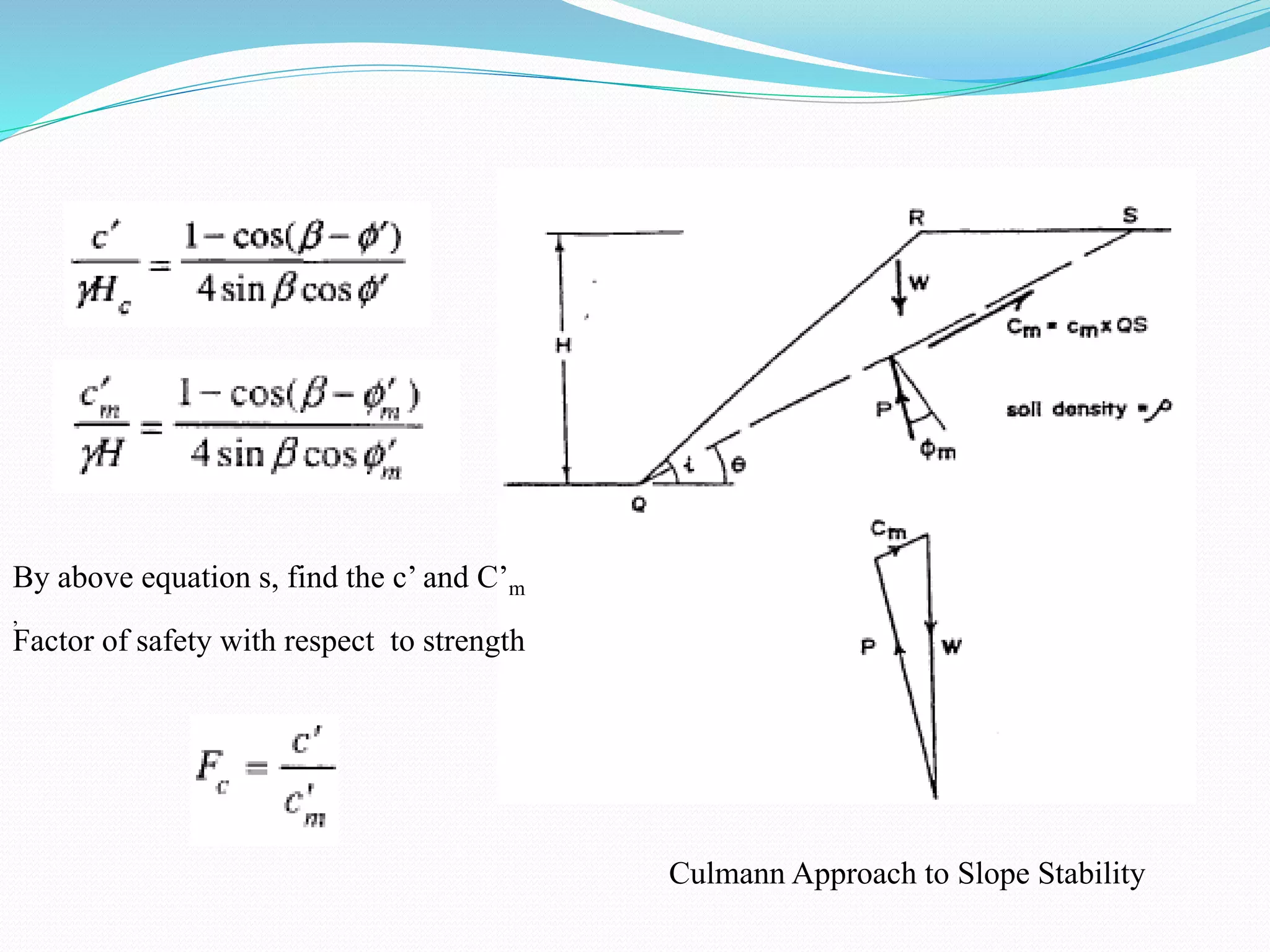 Slope stability analysis | PPTX