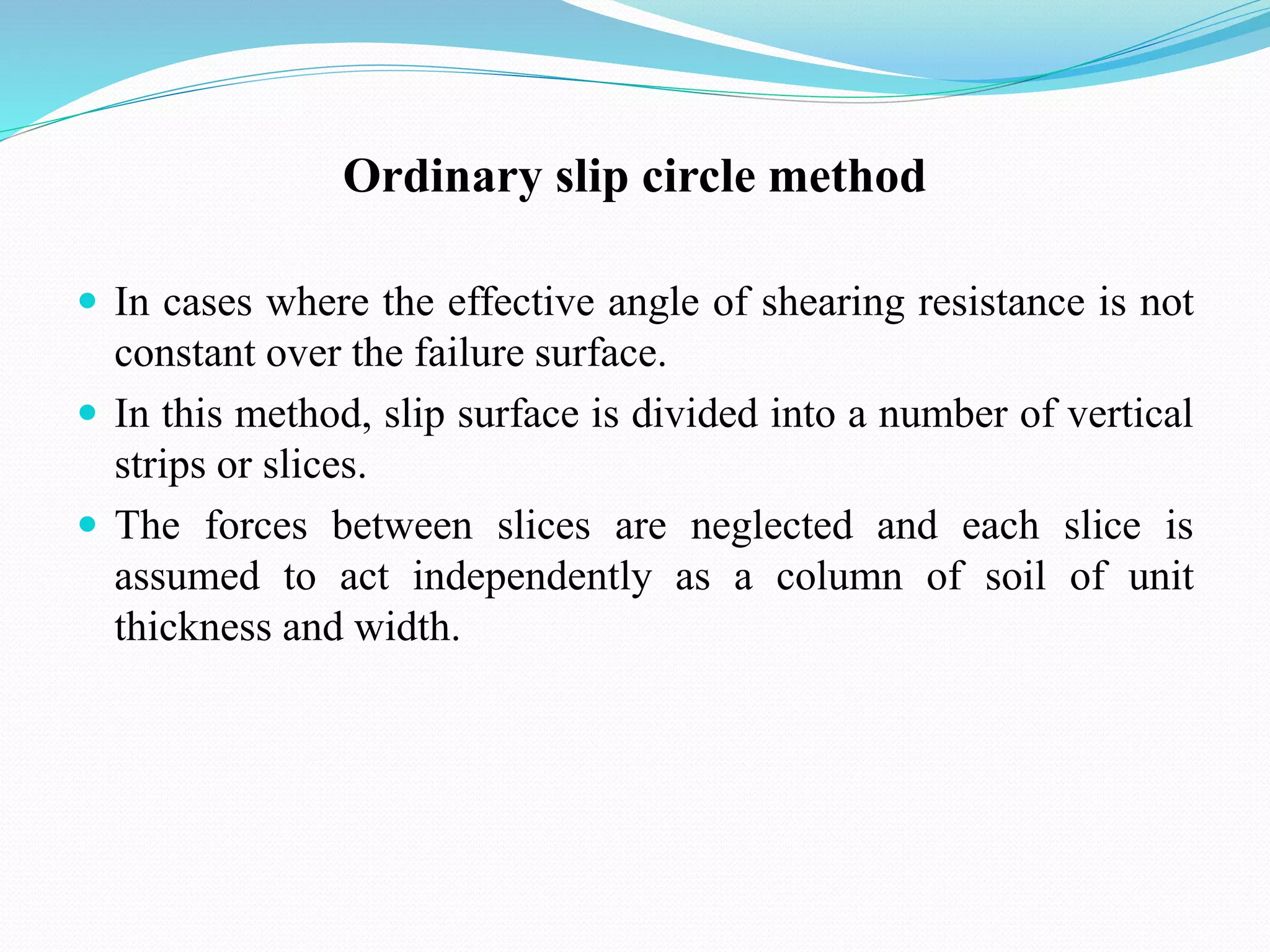 Slope stability analysis | PPTX
