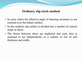 Slope stability analysis | PPTX