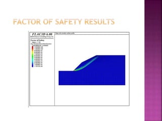 Slope stability analysis using flac 3D | PPTX