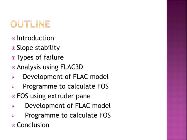 Slope stability analysis using flac 3D | PPTX | Physics | Science