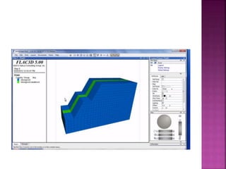 Slope stability analysis using flac 3D | PPTX