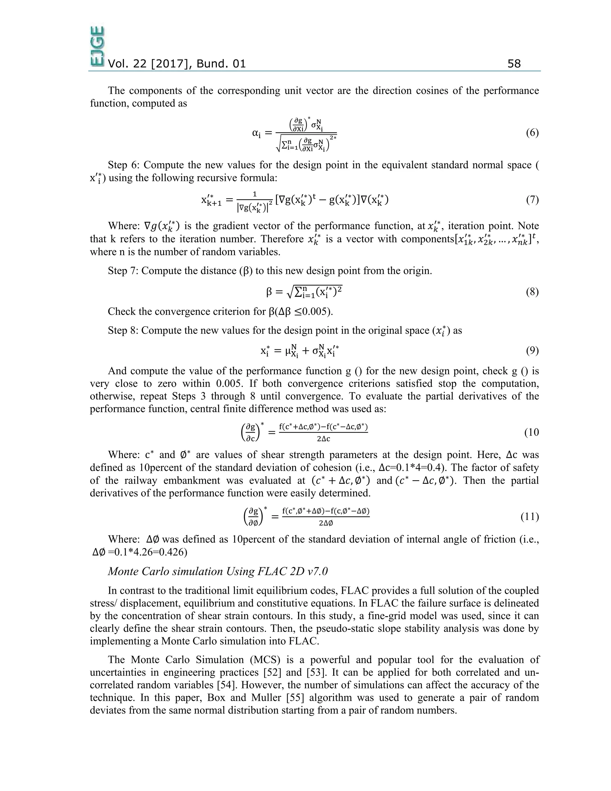 Slope Stability Evaluation for the New Railway Embankment using ...