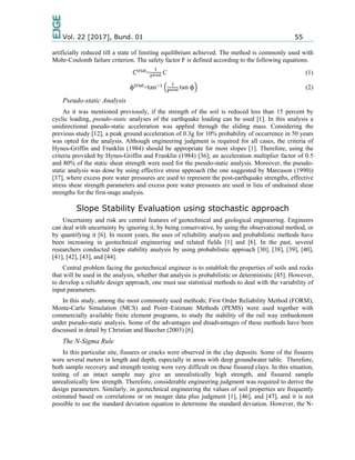 Slope Stability Evaluation for the New Railway Embankment using Stochastic & Finite Element ...