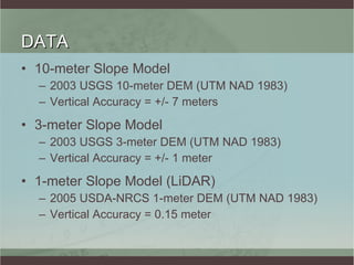 Slope Modeling & Terrain Analysis (EPAN09) | PPT