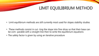 Slope stability using flac | PPTX