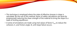 Slope stability using flac | PPTX