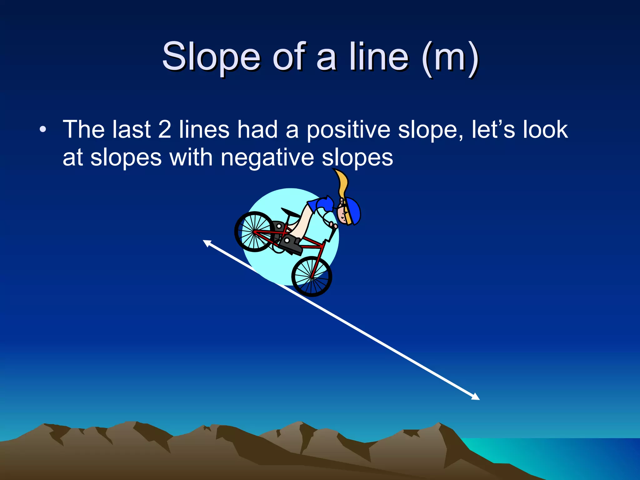Slope & y intercept | PPT