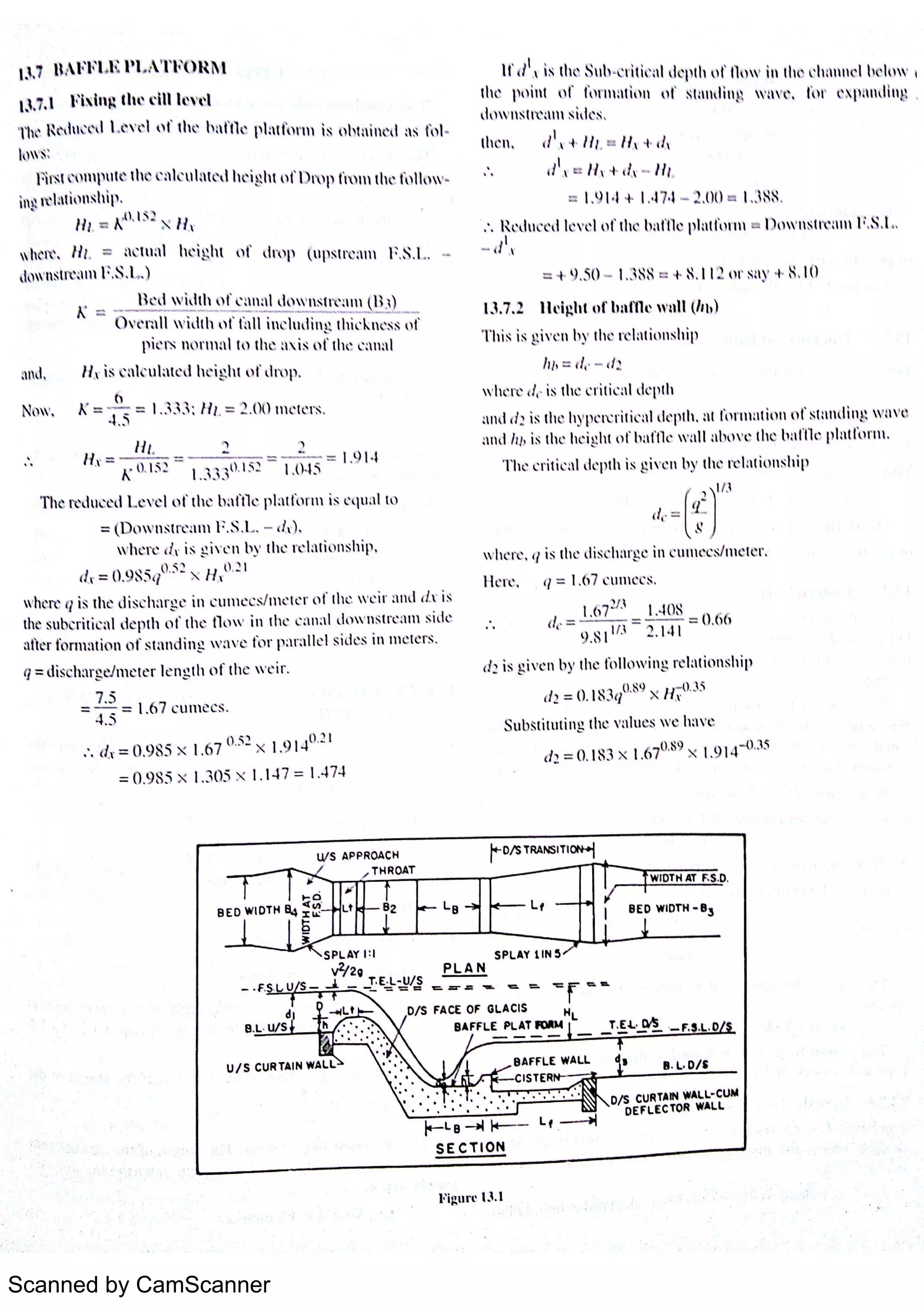 Sloping glacis weir OR canal drop | PDF