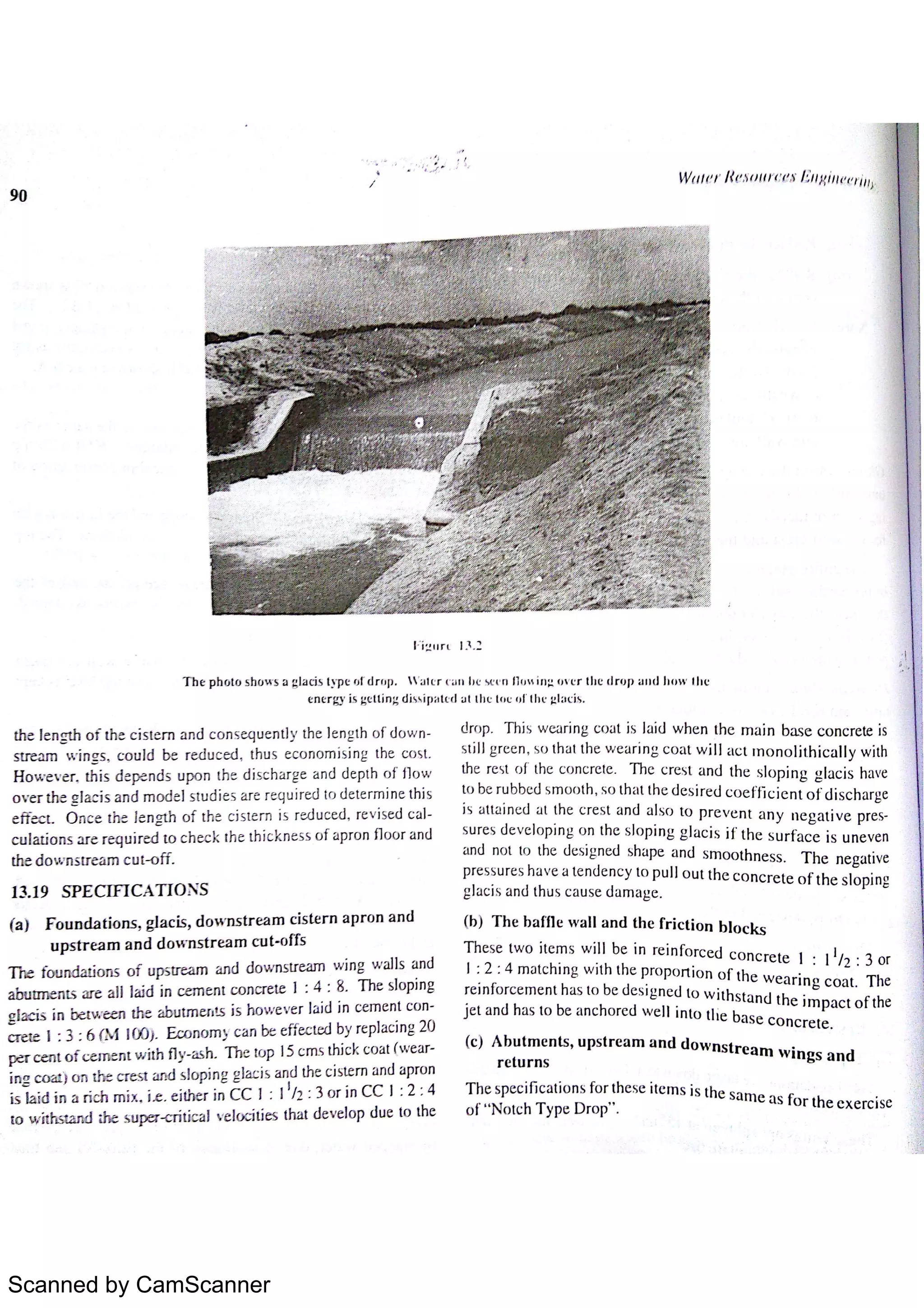 Sloping glacis weir OR canal drop | PDF