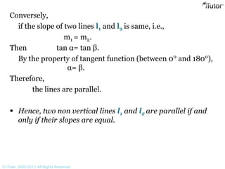 Slops of the Straight lines | PPTX