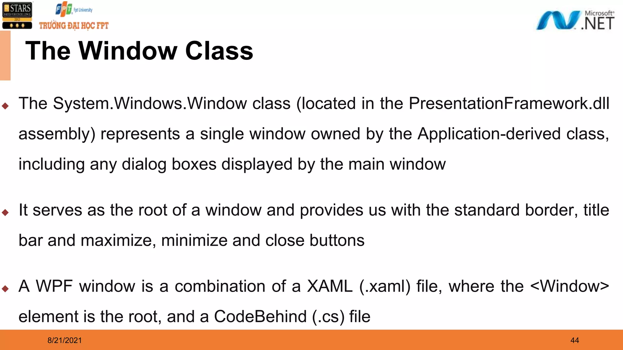 Building Windows Presentation Foundation (WPF) Application | PPT