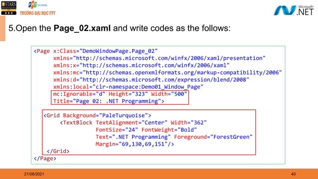 Building Windows Presentation Foundation (WPF) Application | PPT