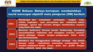 FORMAT PENTAKSIRAN PEPERIKSAAN BAHASA MELAYU KSSM | PDF