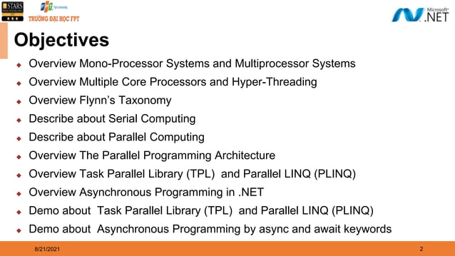 Asynchronous and Parallel Programming in .NET