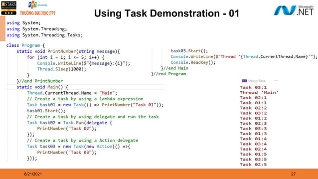 Asynchronous and Parallel Programming in .NET