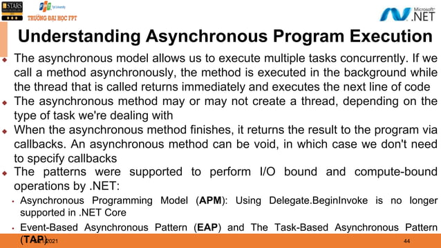 Asynchronous and Parallel Programming in .NET
